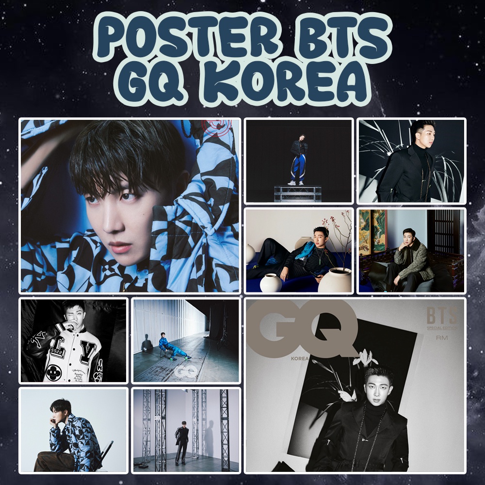 Jual Poster BTS GQ KOREA MAGAZINE 2022 - Poster Kpop A4 A5 A6 Murah ...
