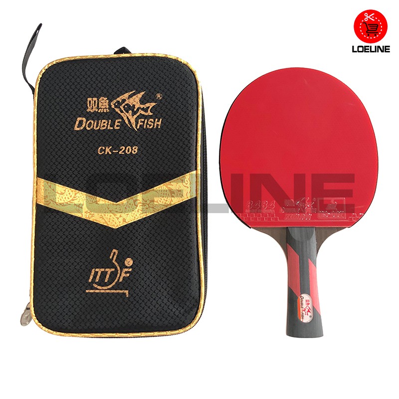 Jual Bad Bat Bet Ping Pong Pingpong Tenis Meja Hitam Double Fish CK-208 Original | Shopee Indonesia
