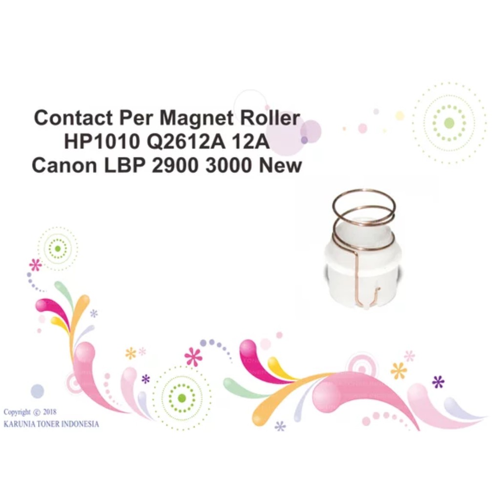 Jual Contact Per Magnet Roller - HP1010 Q2612A 12A Canon LBP 2900 3000 ...