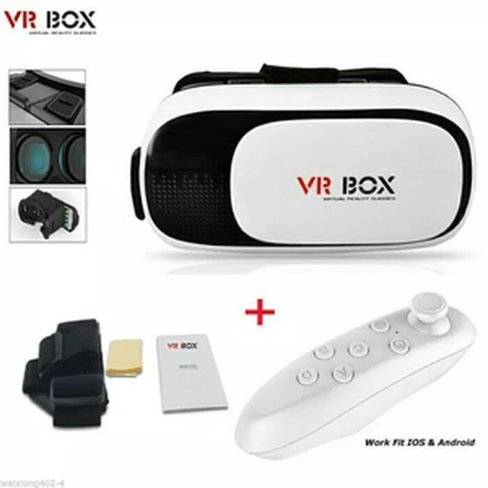 Jual [BONUS REMOTE] VR BOX FREE REMOTE BLUETOOTH / VIRTUAL REALITY ...