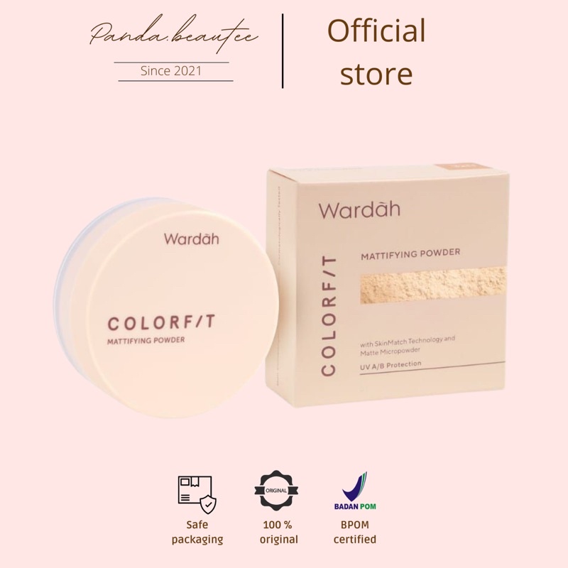 Jual PANDABEAUTEE - Wardah Colorfit Mattifying Powder - Bedak Tabur ...