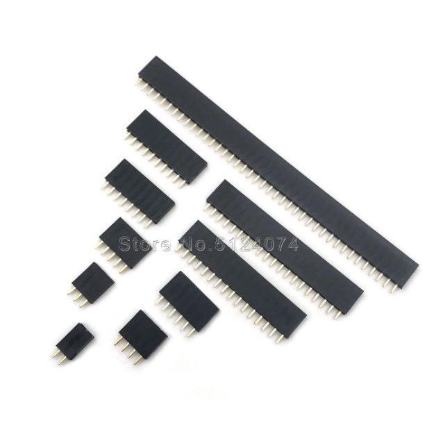 Jual Black single row Female Header Connector | Shopee Indonesia