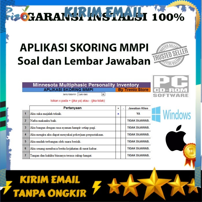 Jual Paket 9 Psikotes DISC + Papikostik + IST + EPPS + CFIT + Kraeplin ...