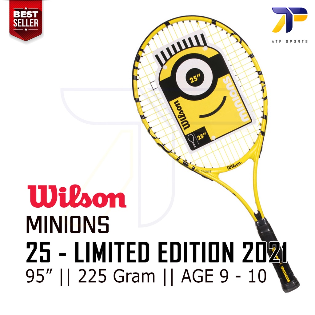 Jual Raket Tenis Tennis Anak Wilson Minions 25" 25 Junior JR 9 - 10 ...