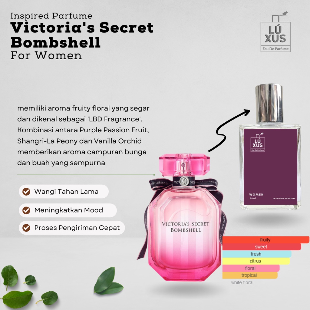 Jual Luxus Parfume Aroma Victoria's Secret Bombshell Inspired Parfum Minyak Wangi Wanita Cewek ...