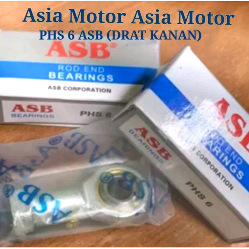 Jual Bearing Rod End PHS 6 Drat Kanan Laher Bering Rod End Pillow Ball PHS6 Drat Kanan ASB ...