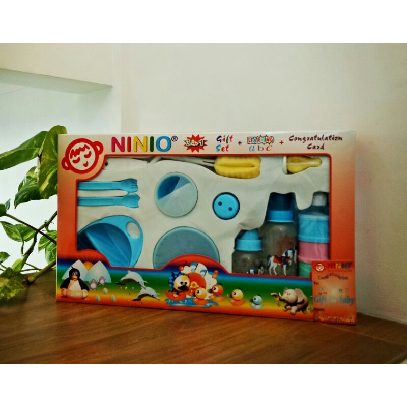 Jual Baby Gift Set - Feeding Set Ninio BG137 | Shopee Indonesia