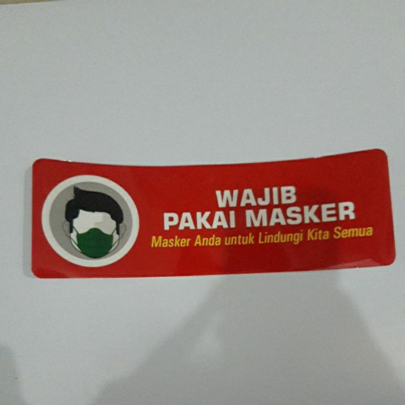 Jual Stiker Prokes Wajib Pakai Masker | Shopee Indonesia