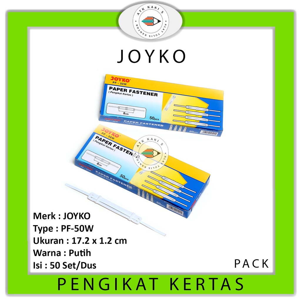 Jual JOYKO - Paper Fastener - PF-50W - PACK | Shopee Indonesia