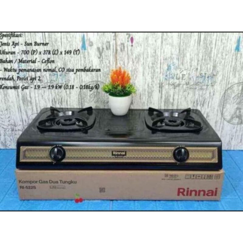 Jual KOMPOR RINNAI BATIK RI-522S | Shopee Indonesia