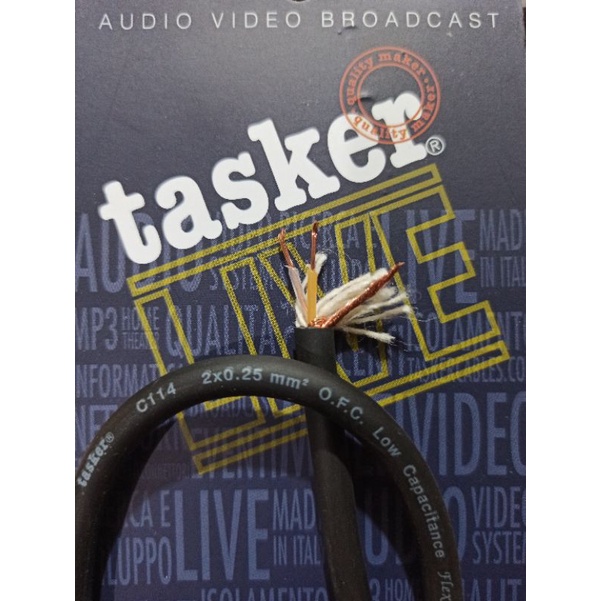 Jual TASKER C - 114 Microphone Cable / Meter - Import italy | Shopee ...