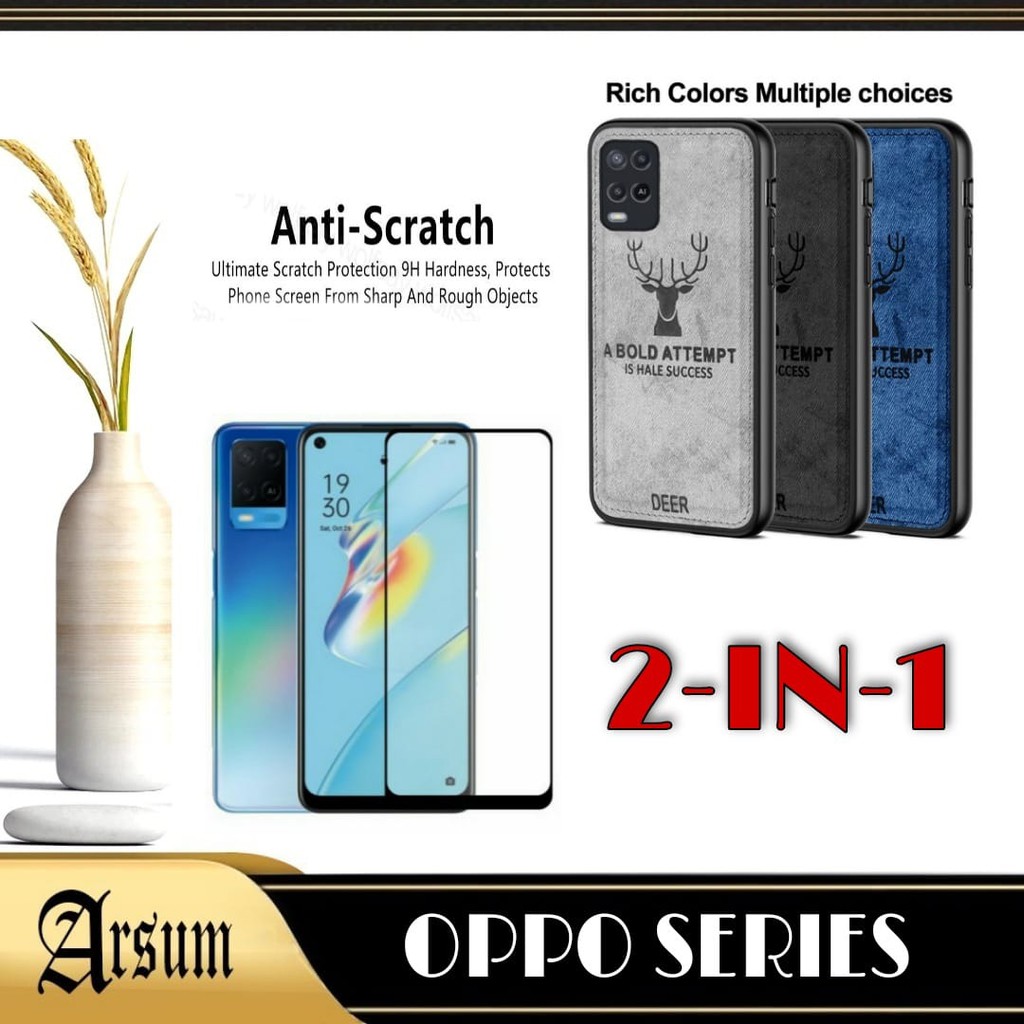 Jual PROMO Case Hp Oppo A55 5G , A95 , A54 4G, A74 4G Softcase Deer ...