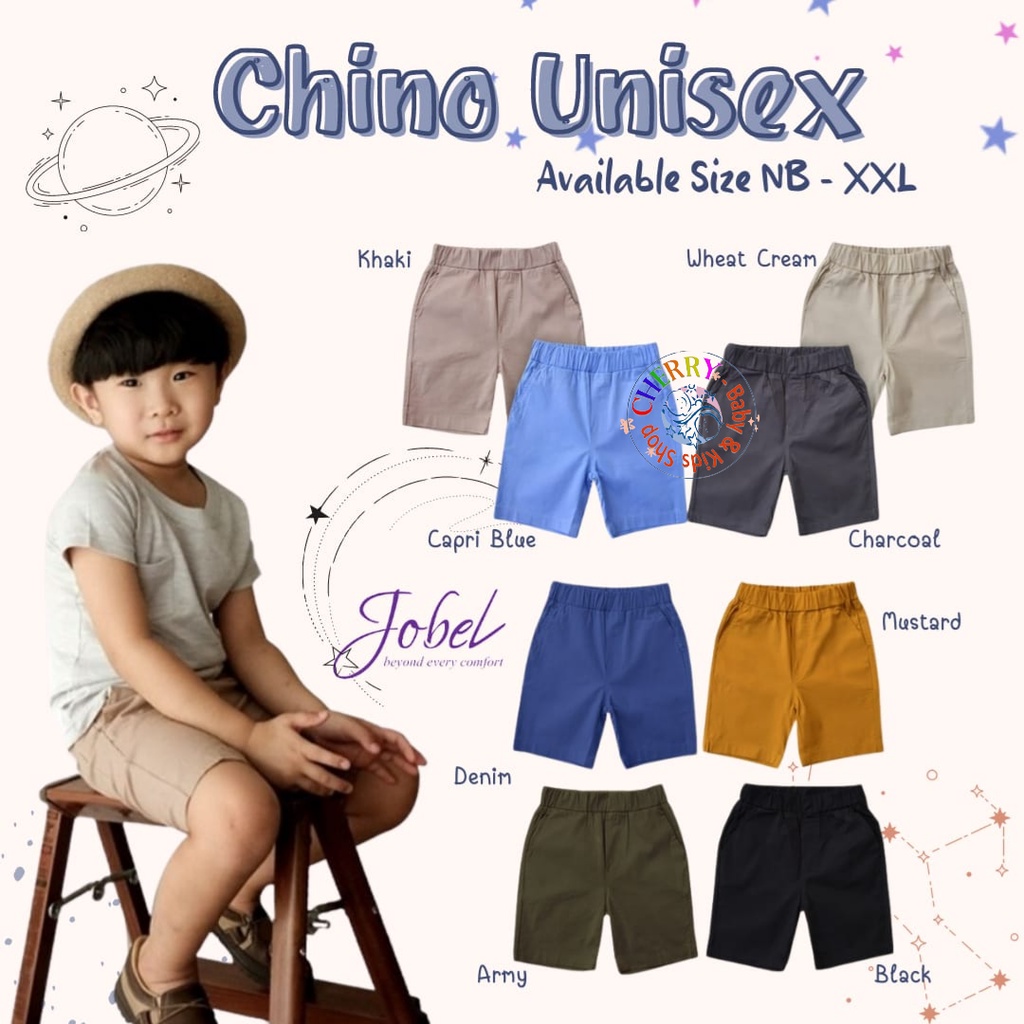 Jual Jobel Chino 1-12 Tahun Celana Shorts Chinos Anak Unisex edition Chinos x Zebe CBKS | Shopee ...