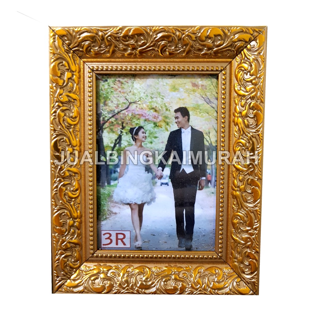 Jual Bingkai Foto 3R Gold Luxury | Photo Frame Minimalis | Pigura Murah ...