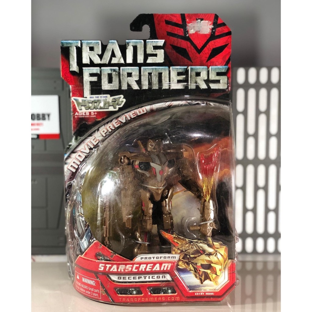 Jual TRANSFORMERS MOVIE DELUXE CLASS PROTOFORM STARSCREAM | Shopee ...