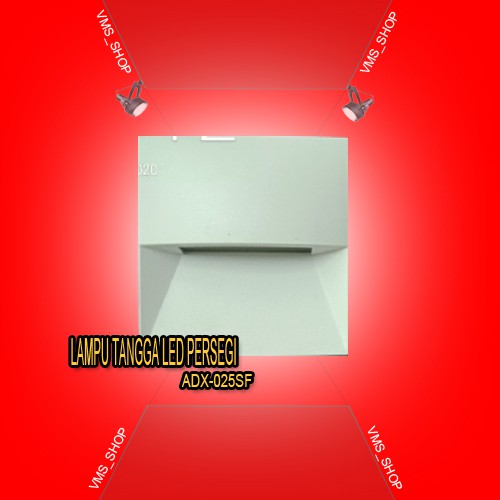 Jual LAMPU MINIMALIS TANAM TANGGA LED MODEL PERSEGI 3W 220V IP65 ...