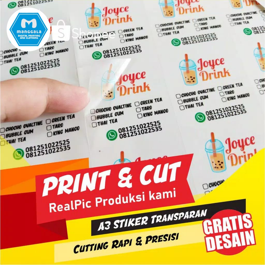 Jual STICKER TRANSPARAN, STICKER LABEL TRANSPARAN MURAH WEDDING NIKAH ...
