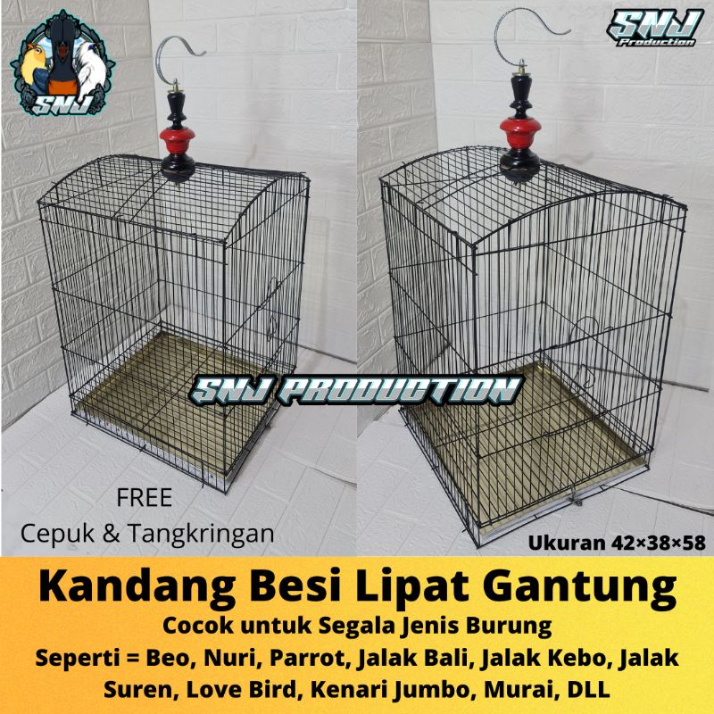 Jual PO 42cm Jumbo Sangkar Kandang KOTAK BESI NO 2 Sangkar Kotak Besi ...