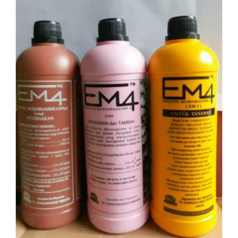 Jual Pupuk Organik EM4 Fermentasi Mikroorganisme 1Liter | Shopee Indonesia
