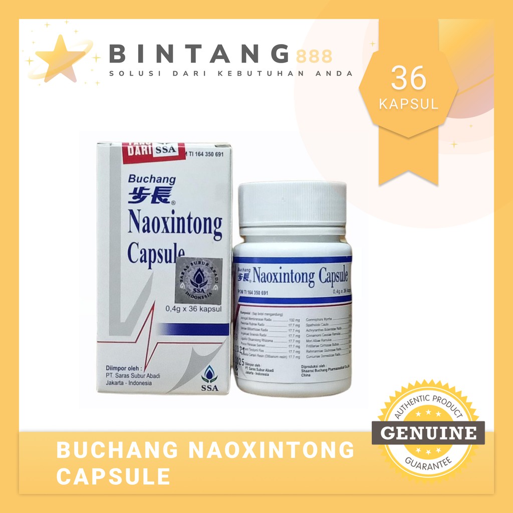 Jual PT. SSA BUCHANG NAOXINTONG CAPSULE 36s BOTOL | Shopee Indonesia