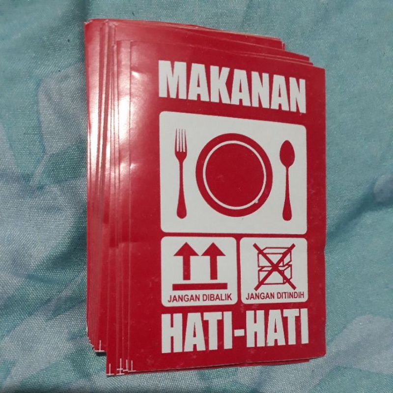 Jual STIKER FRAGILE LABEL FRAGILE DAN MAKANAN JANGAN DIBANTING PECAH ...