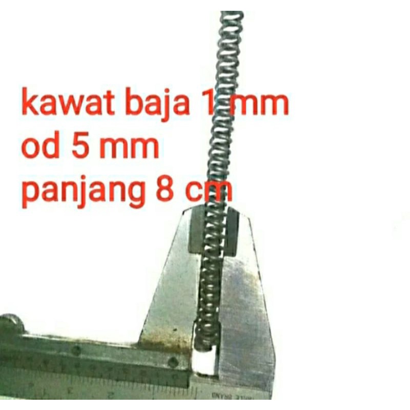 Jual per tekan kawat baja 1 mm id 3 mm od 5 mm panjang 8 cm | Shopee ...