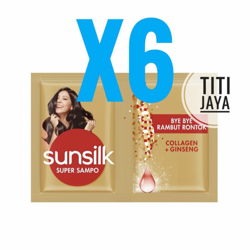 Jual SAMPO CONDITIONER SUNSILK SACHET HIJAB RENTENG HITAM BERKILAU ...