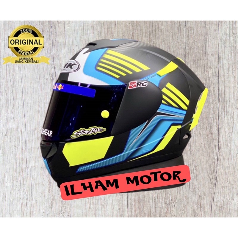 Jual INK HELM CL MAX GRAPHIC LTD #3 BLACK BLUE YELLOW DOFF || FULL FACE ...