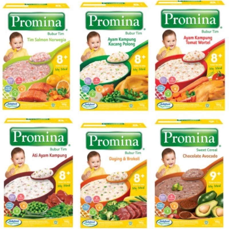 Jual Promina bubur bayi instan 8+, 9+, milna 6-12 bln | Shopee Indonesia