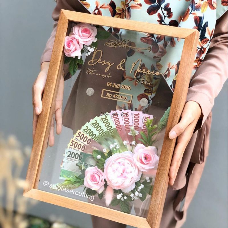 Jual Mahar Pernikahan Akrilik Transparan 30*40 cm | Shopee Indonesia