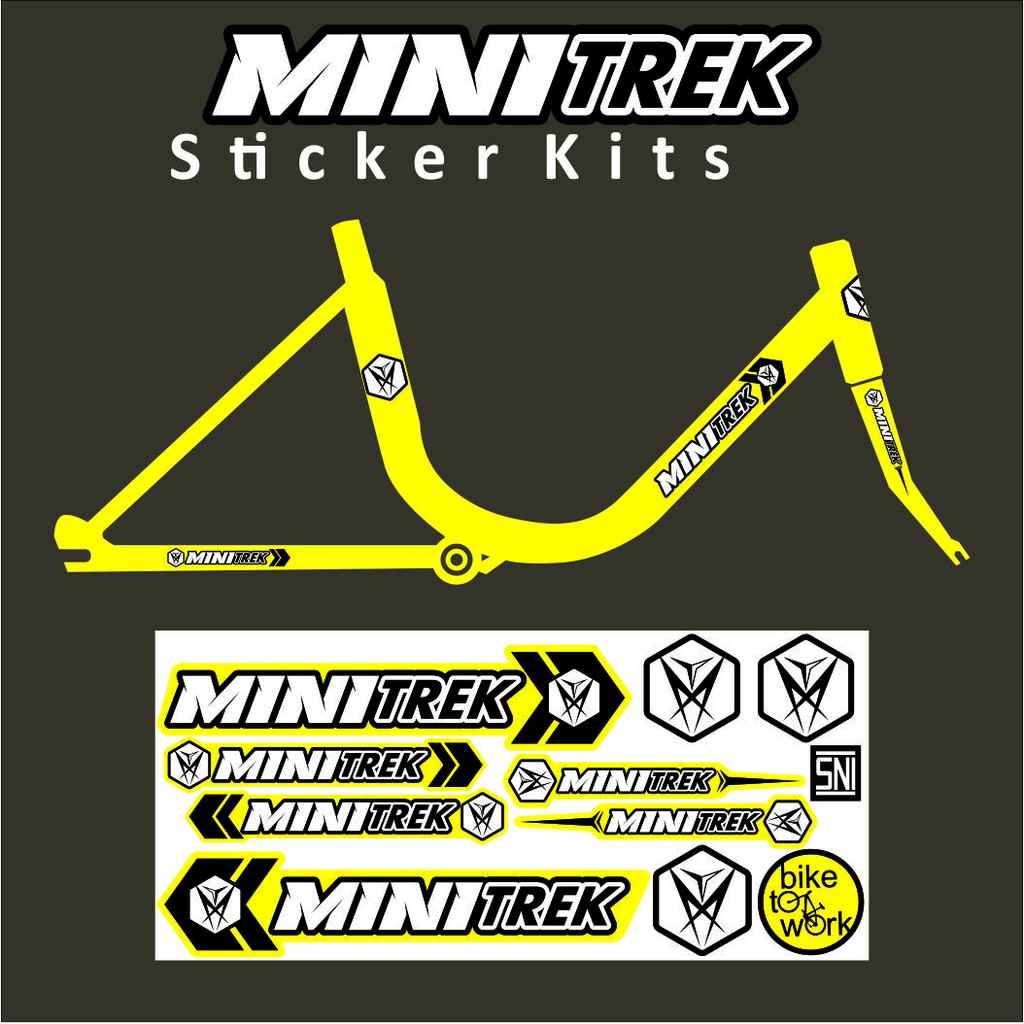 Jual SEPEDA MINI TREK VARIASI STRIPING STICKER | Shopee Indonesia