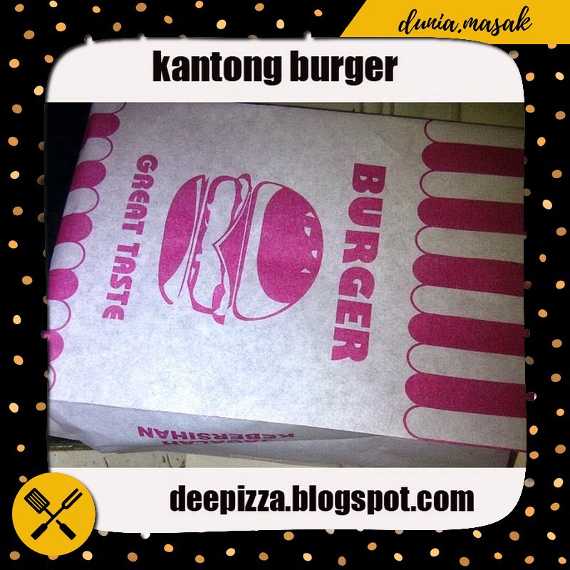 Jual Kantong Paper Bag Burger Merah Putih Harga Per Lembar / Harga ...