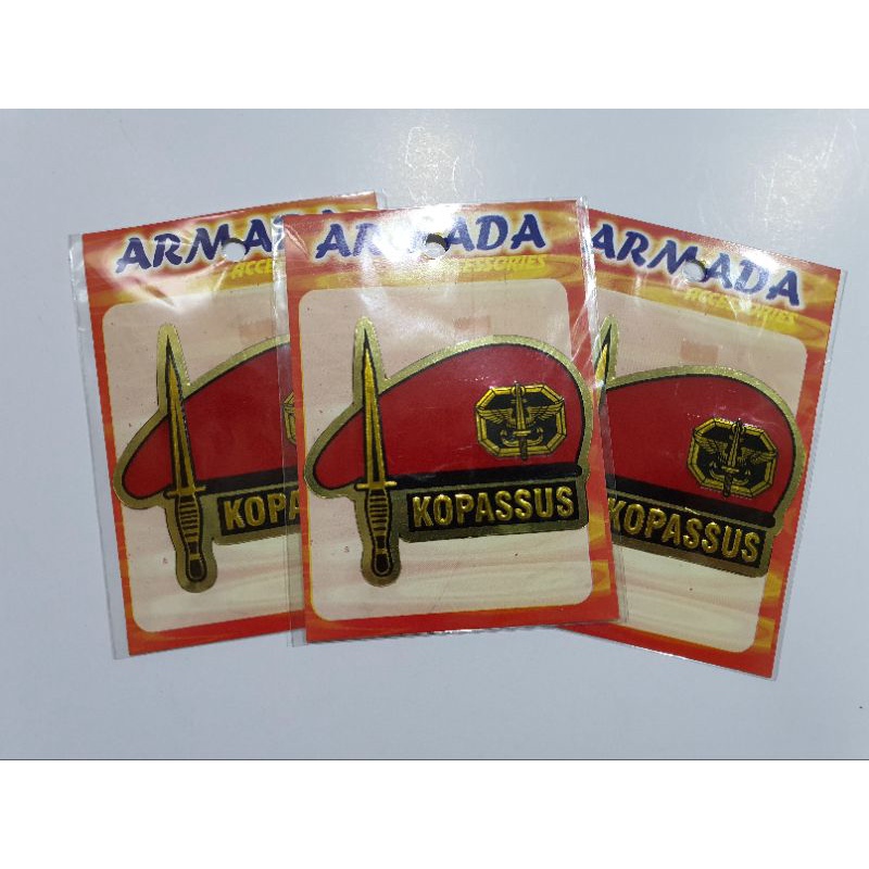 Jual Stiker Kilap kaca KOPASSUS Baret | Stiker motor KOPASSUS | Stiker ...