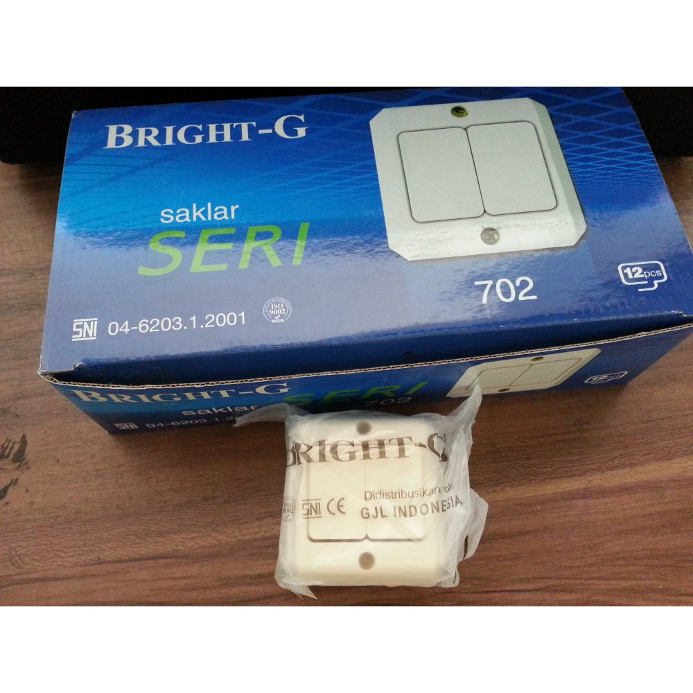 Jual Saklar Bright-G Double Saklar Seri Bright-G OB Outbow Ditempel ...