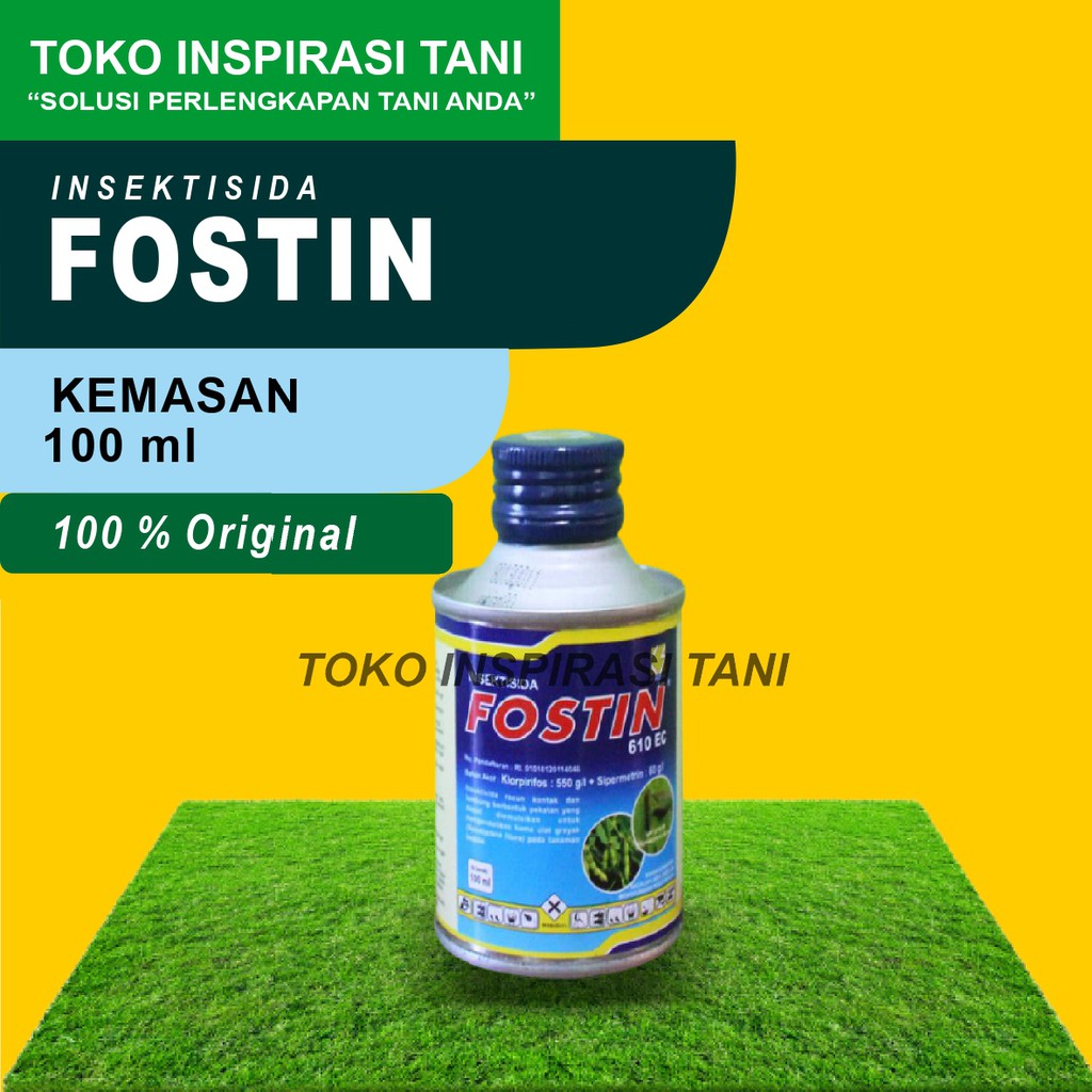 Jual Fostin 610EC Insektisida Racun Kontak Pembasmi Hama Ulat Grayak ...
