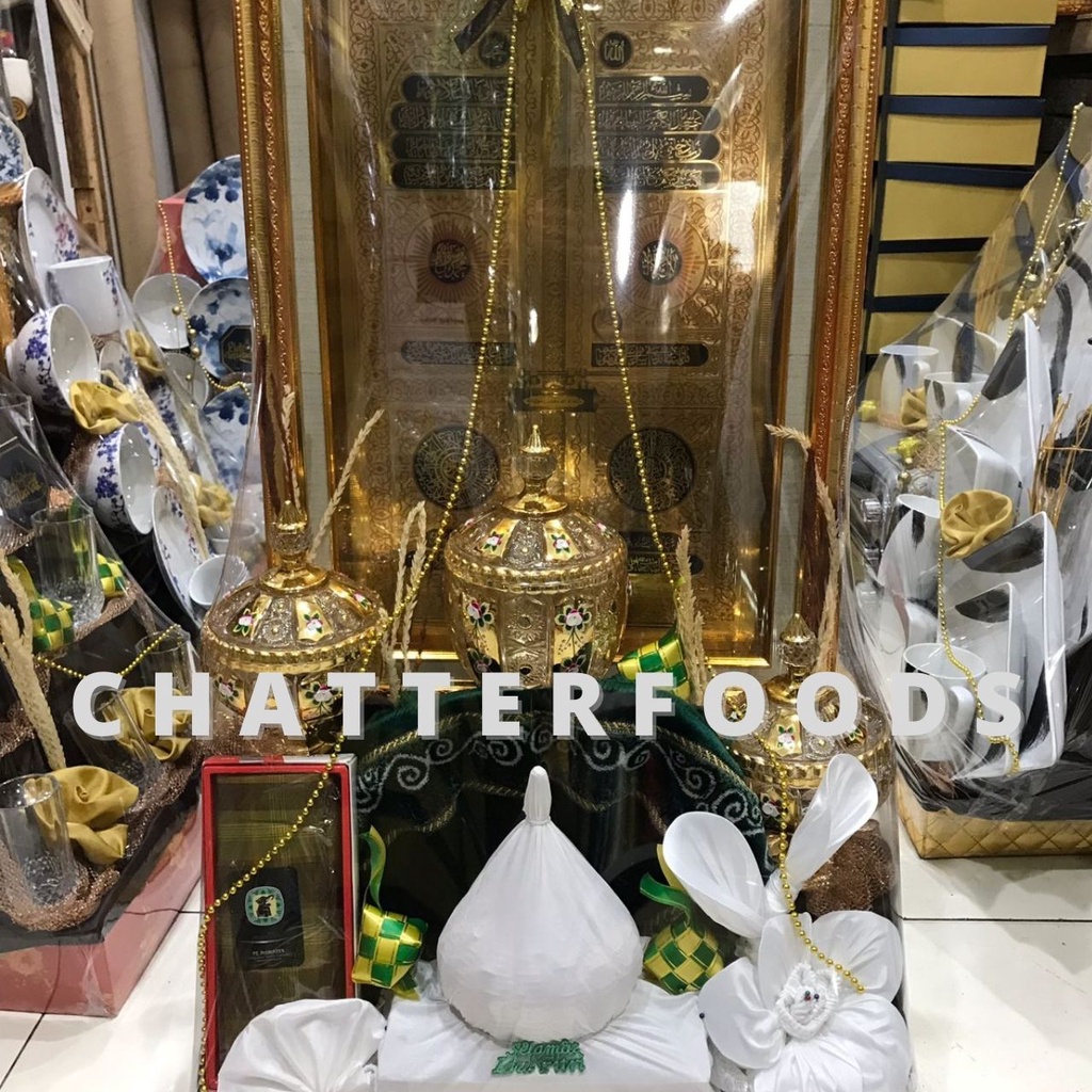 Jual Parcel Lebaran Bingkai Kaligrafi + Sarung + Toples Kristal ...