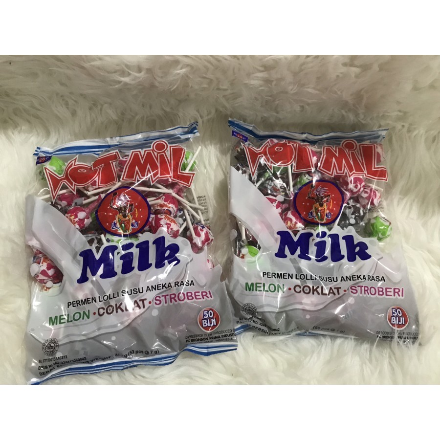 Jual Permen HotMil Milk 1 Pak isi 50 pcs | Shopee Indonesia