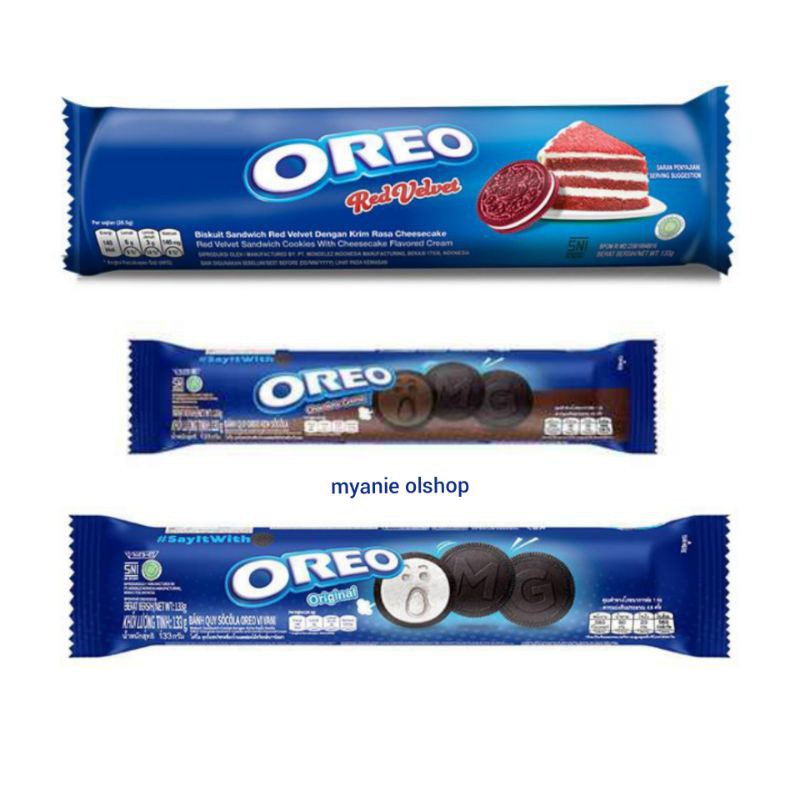 Jual Oreo Blackpink Red Velvet Oreo Original dan Oreo Chocolate 133gr ...