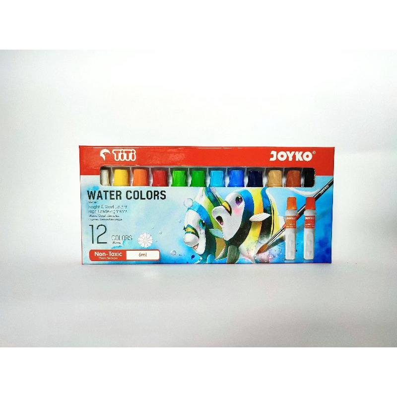 Jual Cat Air 12 Warna Tube Joyko Water Colors 6 Ml | Shopee Indonesia
