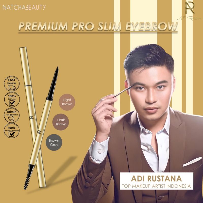 Jual Natcha beauty x Adi Rustana Premium Eyebrow pro slim | Shopee Indonesia