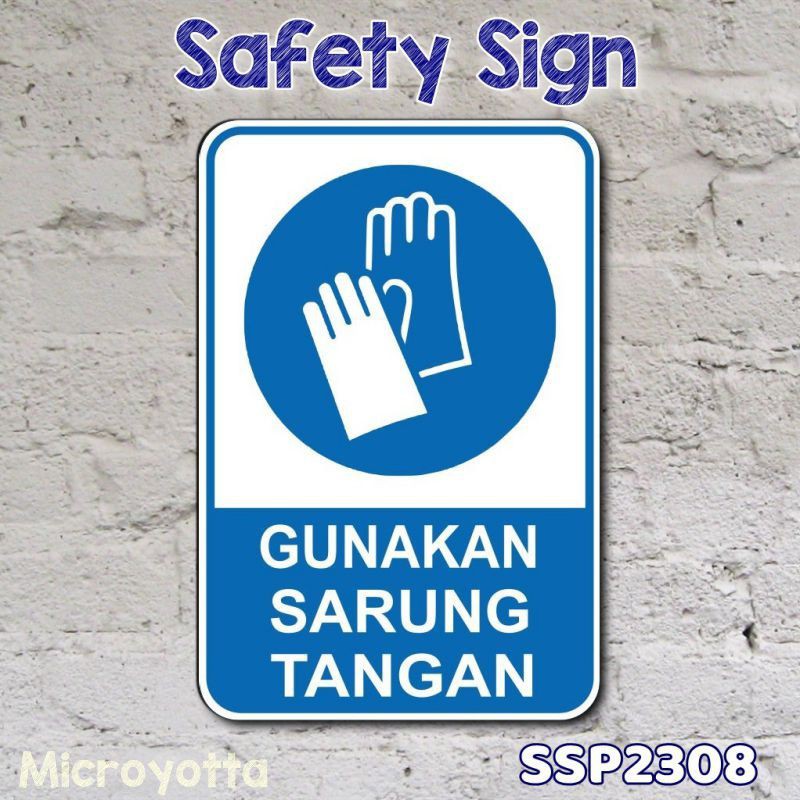 Jual Microyotta Safety Sign Label Rambu Petunjuk K3 EESH - Gunakan ...