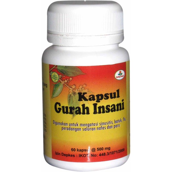 Jual KAPSUL GURAH - Herbal Obat penyakit sinusitis , bronchitis, batuk ...