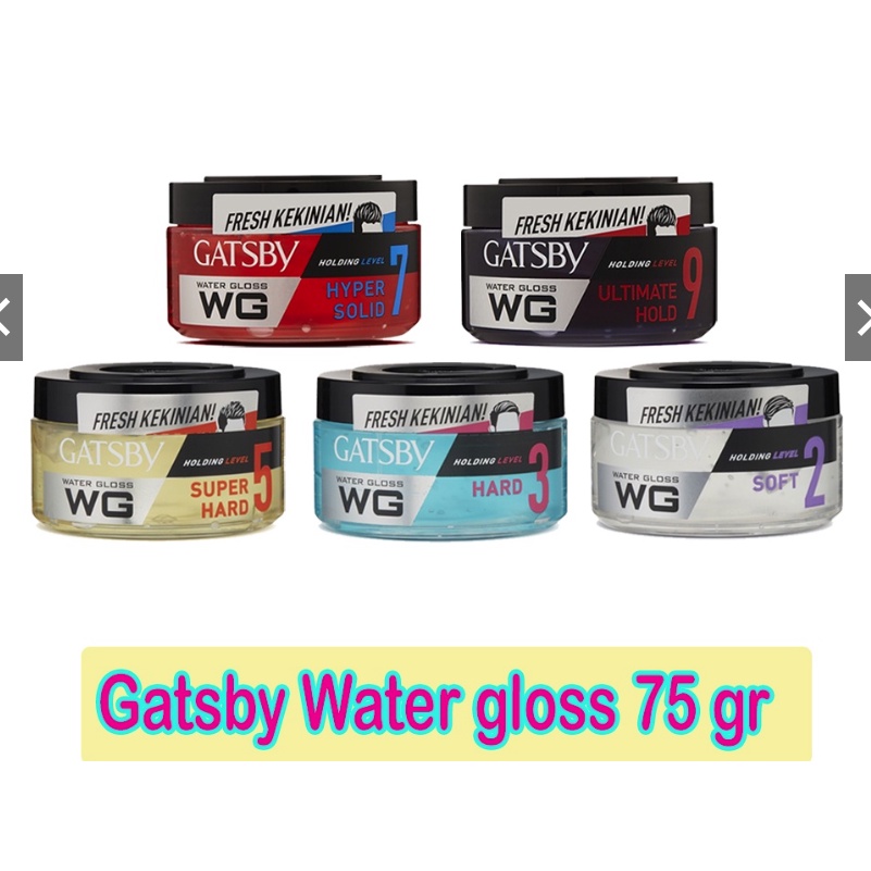 Jual GATSBY Water Gloss 75 gr | Shopee Indonesia