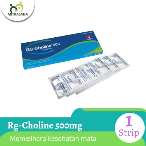 Jual RG-CHOLINE 500 MG 1 STRIP ISI 10 TABLET | Shopee Indonesia