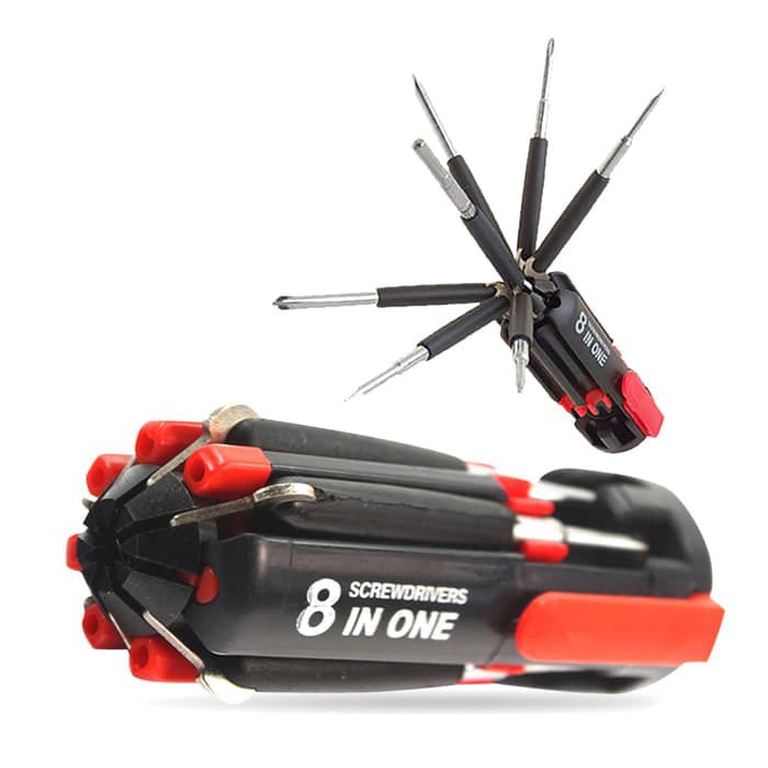 Jual Obeng Set 8 in 1 Senter - OBENG Senter 8 in 1 - SYS | Shopee Indonesia