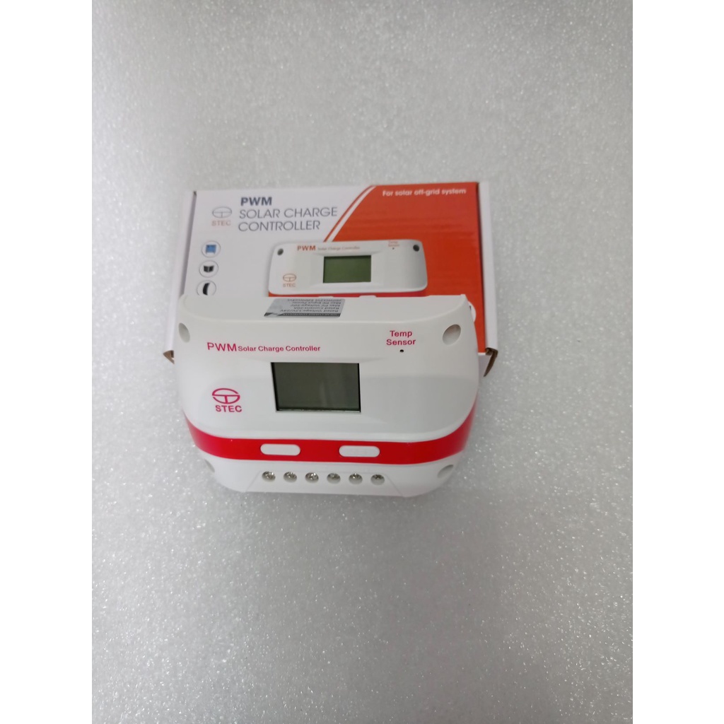 Jual Solar Charge Controller 20A STEC 20A 12/24V PWM Display | Shopee ...