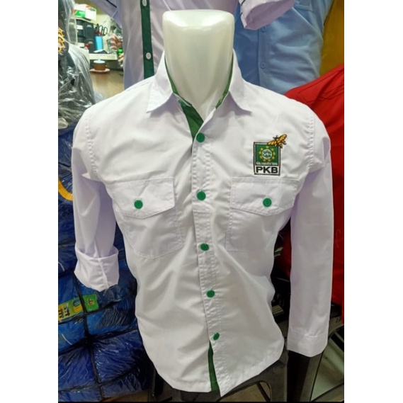 Jual KEMEJA PARTAI PKB SERAGAM PARTAI PKB HEM PARTAI PKB LENGAN PANJANG ...