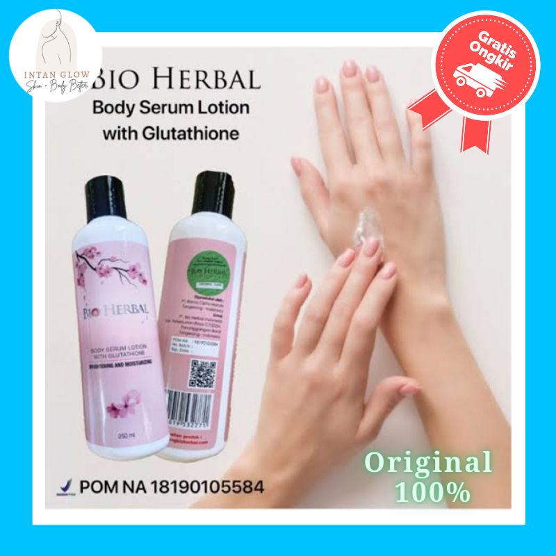 Jual Bio Herbal Body Serum Lotion with Glutathione | Shopee Indonesia