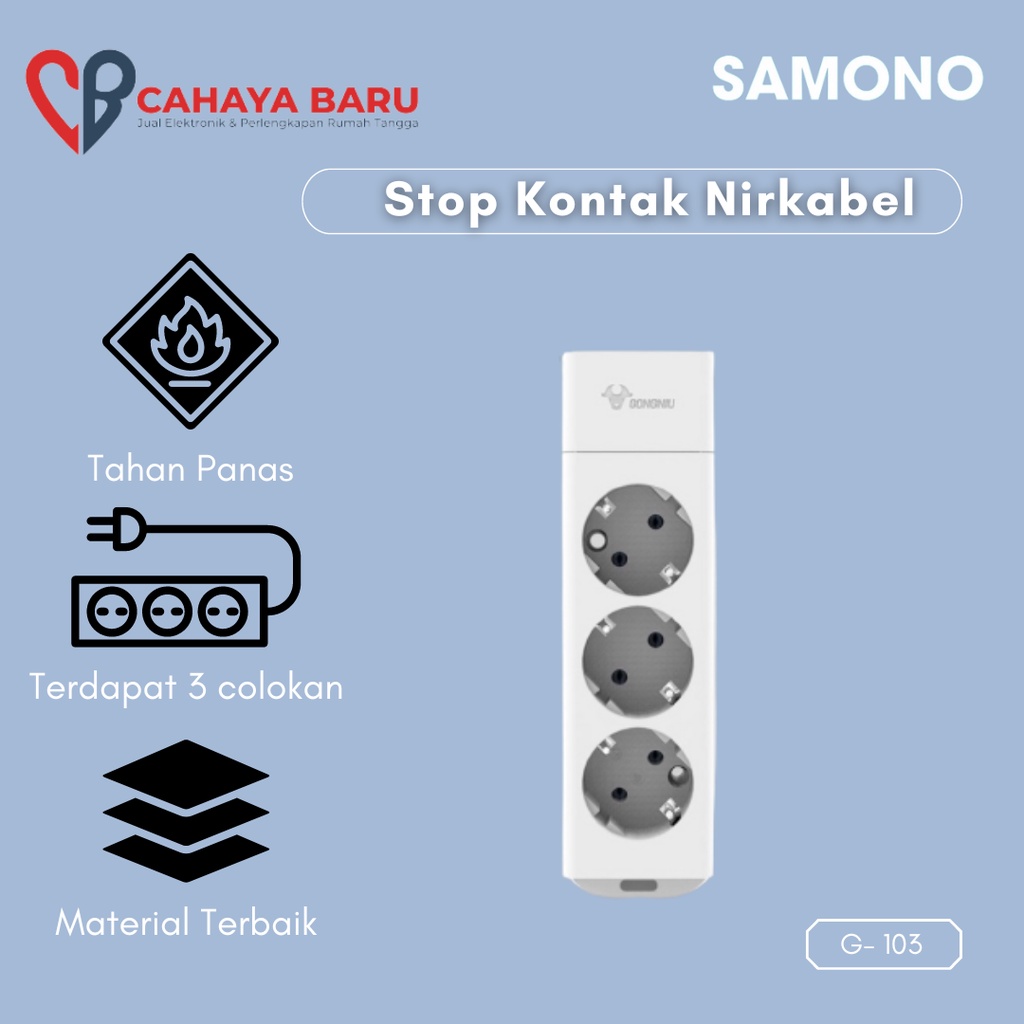 Jual SAMONO POWER STRIP G103 | Shopee Indonesia
