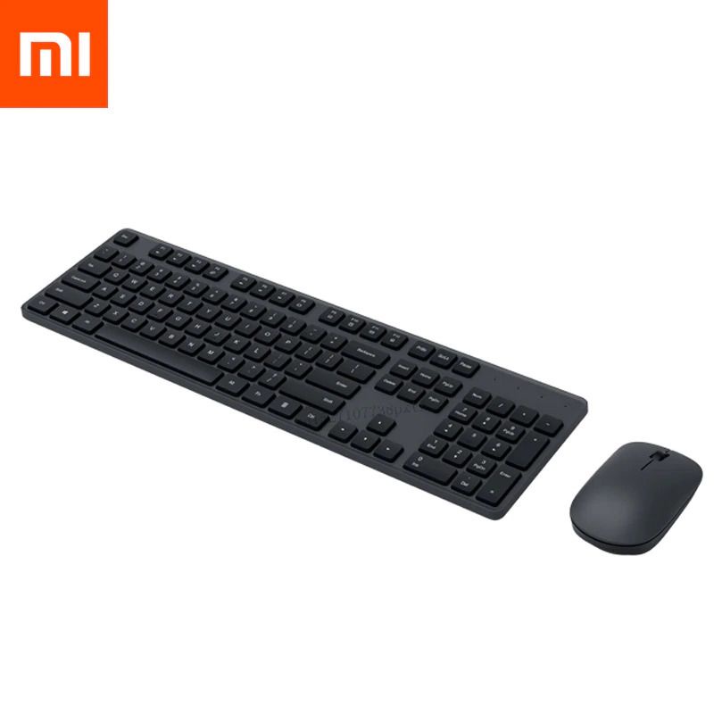Jual Xiaomi Wireless Keyboard Mouse Combo 2.4GHz - WXJS01YM - Black ...